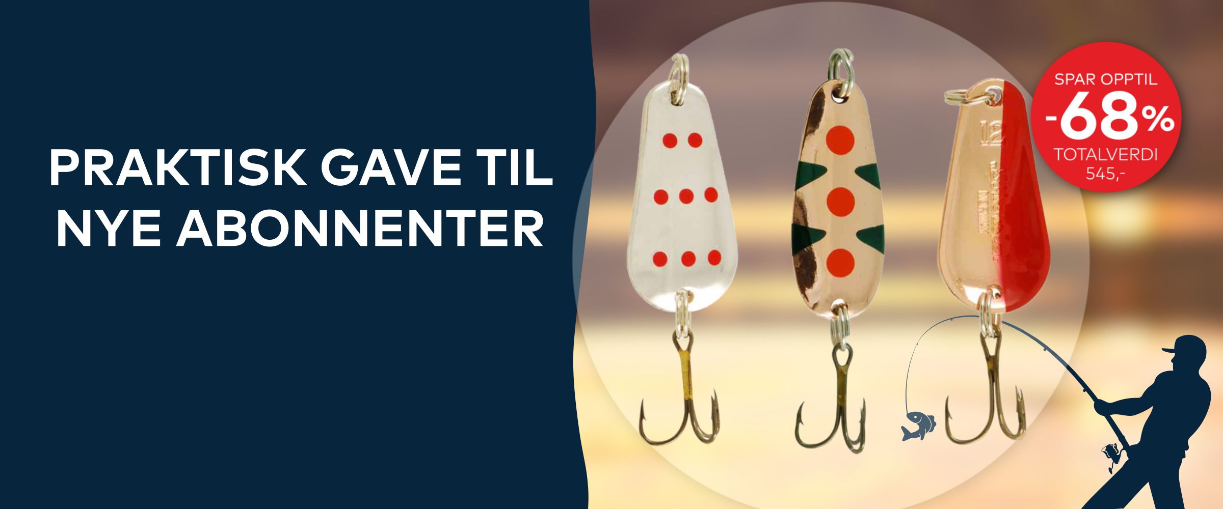 Bli abonnent og få 3 stk ørretsluker i velkomstgave! - Bladkiosken